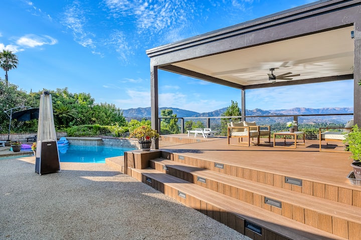 Serene Hillside Oasis With Pool & Stunning Views - Calabasas, CA