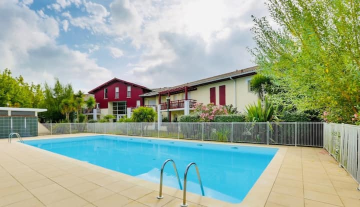 T2 4 à 5 Personne Proche De L'océan Avec Piscine - Saint-Vincent-de-Tyrosse