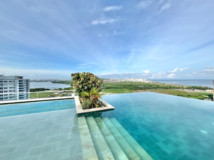 Rooftop | Jacuzzi Privé | Piscine Infinite - Cartagena