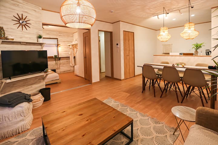 オーシャンビュー/Bbq可/人気観光スポット近く/4ldk新築一軒家 /長期滞在歓迎/1日1組限定 - Nanjo