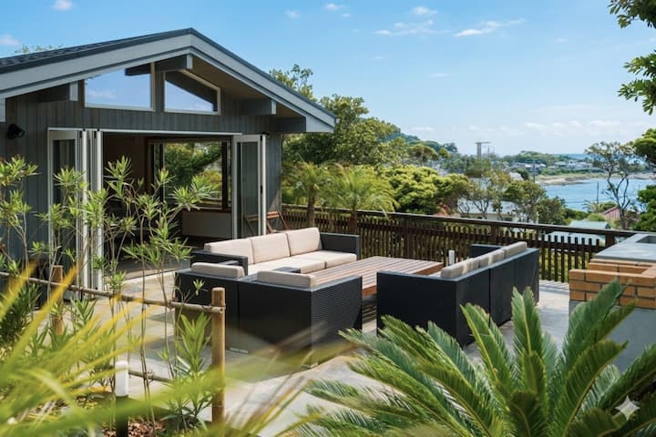 《掲載開始Sale》【富士山＆オーシャンビュー】3つの建物からなるbbqラウンジ付きのリゾートヴィラ - Tateyama