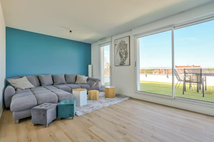 Superbe T3 Avec Vaste Terrasse Et Parking Privé - Estrasburgo
