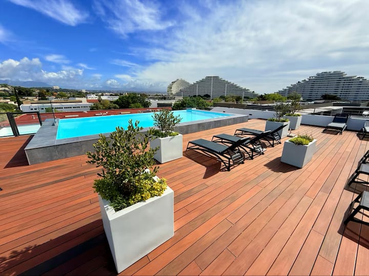 Appartement Neuf Piscine En Rooftop - Villeneuve-Loubet