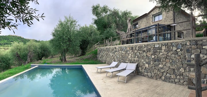 Villa Moderna Con Piscina A Sfioro E Jacuzzi - Monte Amiata