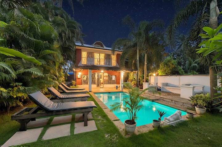 3 Bhk Private Pool Beach Villa | On Candolim Beach - Goa