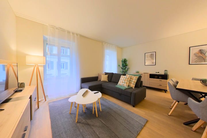Bright & Spacious 1-bed Apt – Neuchâtel Sleeps 4 - Neuenburg