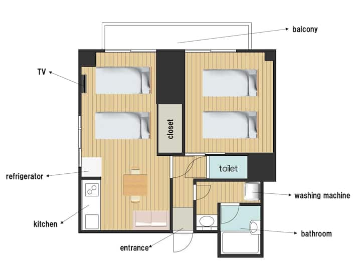 45㎡ Nr Ikebukuro! Wi-fi, Dryerwasher 5 Min To Sta! - Ikebukuro