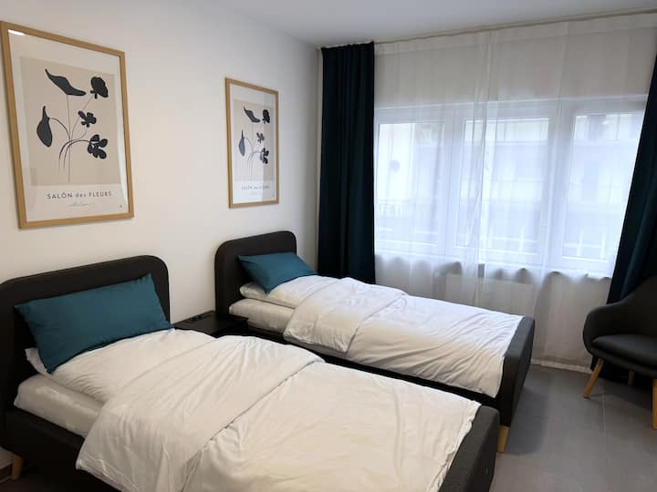 Zentrales 2-einzelbett Apartment - Mönchengladbach