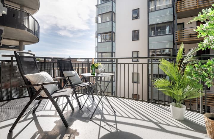 Moderne Studio Med Balkong I Pilestredet Park - Oslo
