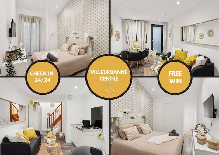 " Le Cocon " Cosy & Calme En Hypercentre - Villeurbanne