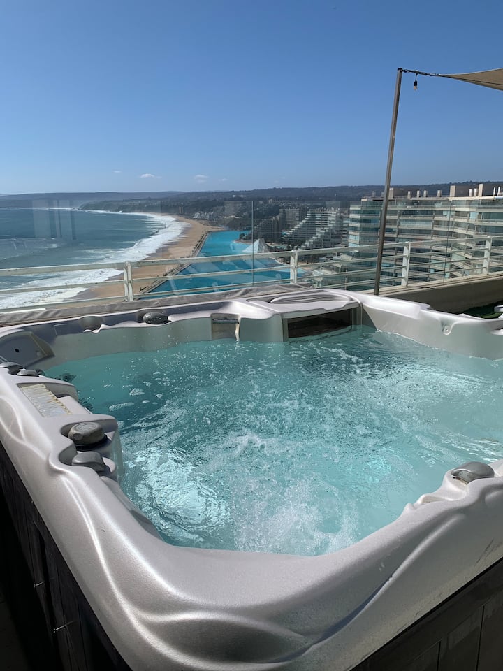 Duplex Con Jacuzzi Increíble Vista Al Mar - Algarrobo