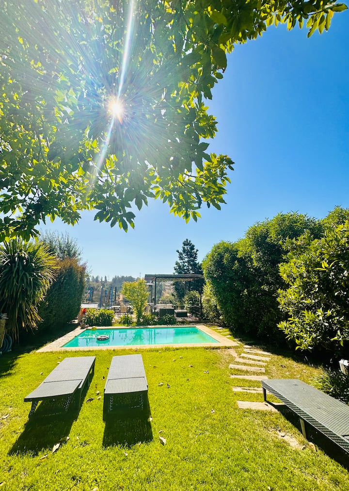 Casa Familiar Piscina Y Terraza - Villa Alemana