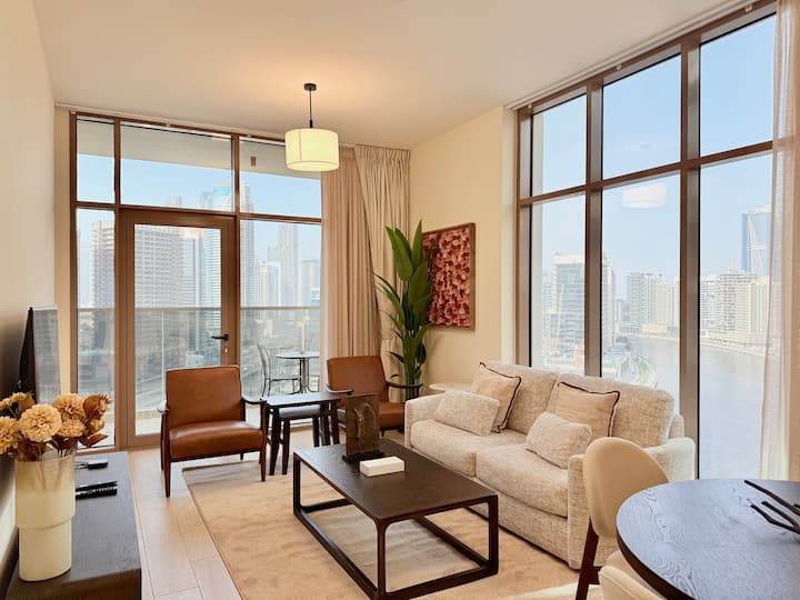 Luxury Canal/burj View|waterfront Apartment 2br - Dubaï
