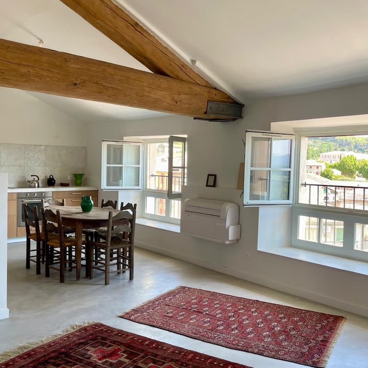 Appartement Vue Sur Les Toits. - Cucuron