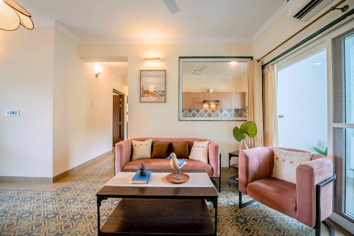 2bhk With Pool/green Views|15 Mins To Major Beach - Goa