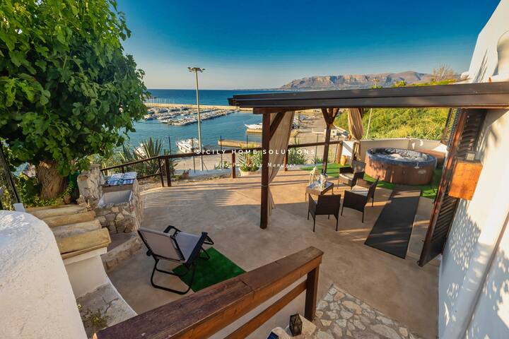 Villetta Fronte Mare Vista Panoramica E Jacuzzi - Balestrate