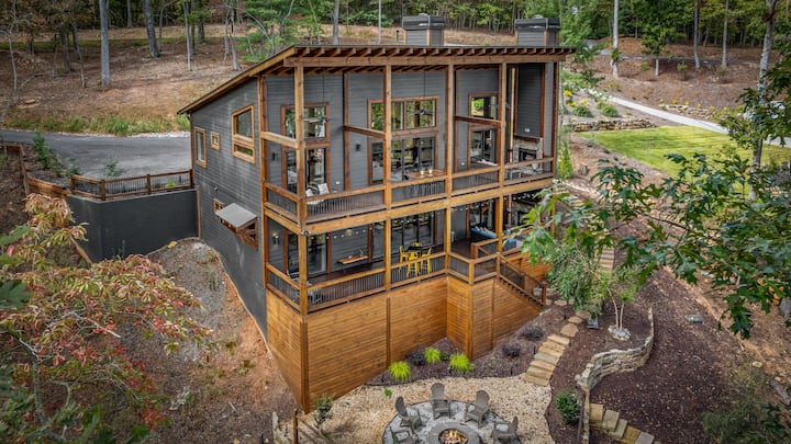 Modern Design Meets Mountain Lake House - Blue Ridge, GA