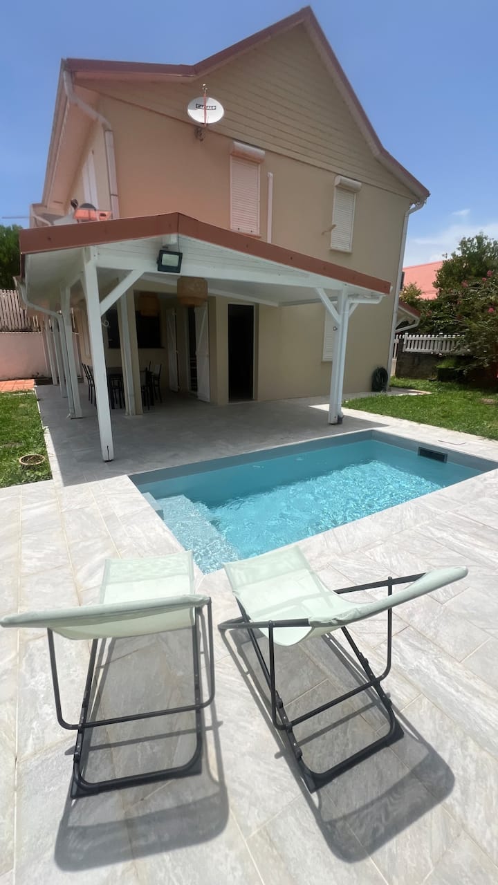 Maison Cosy 2 Chambres + Piscine - Martinique