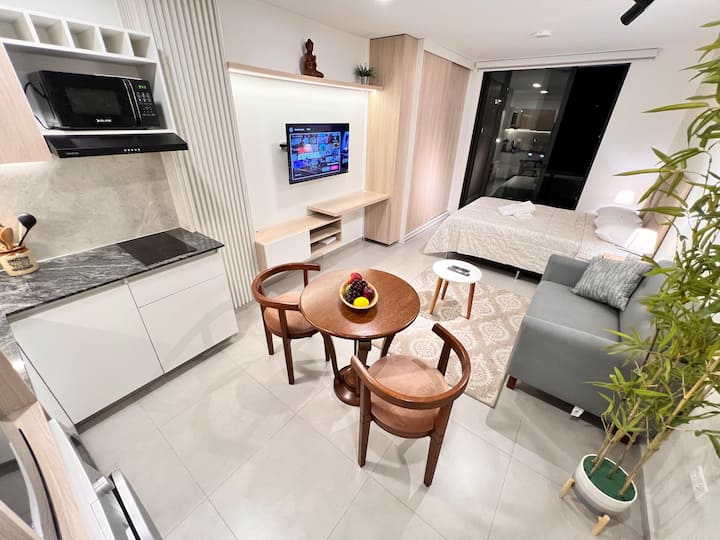Studio Premium Con Balcón Privado | Full Wifi, A/c - 볼리비아