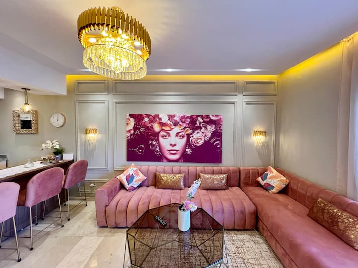 Luxury Pastel Suite With Balcony & Pool - Marrakech