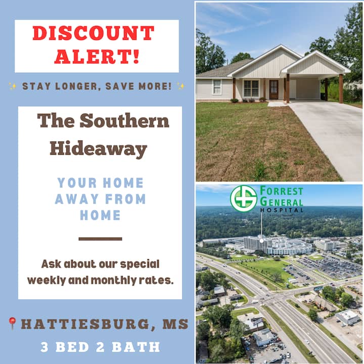 The Southern Hideaway - Hattiesburg, MS