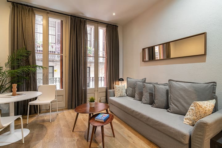Quartier Gothique | Balcon | Lave-linge - La Escala