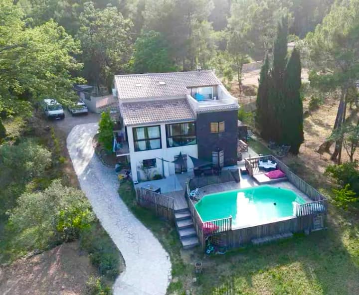 Grande Villa Entière Piscine/spa/vue/45min Mer&lac - Draguignan