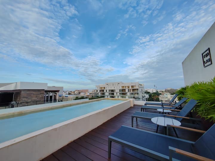 Lovely & Central 2-bedroom Apartment/pool/gym - Playa del Carmen