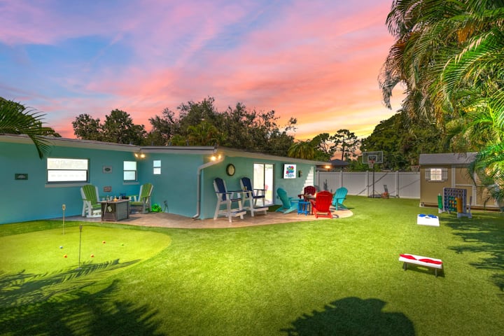 New 9 Min To Beach- Fun Minigolf, Games & Discgolf - Treasure Island, FL