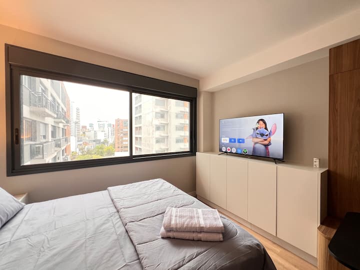 Loft Aconchegante, Queen, Cafeteira, Wi-fi, Pool - Porto Alegre