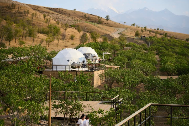 Family Luxe Glamping • Bbq • Mountain & City Views - Kyrgyzstan