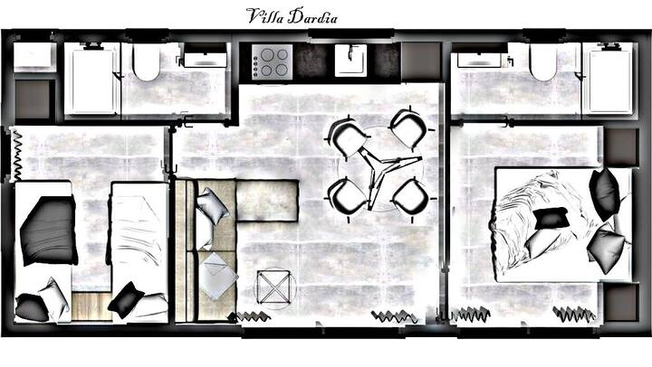 Privlaka - Mobilna Kućica  - "Villa Dardia". - Nin