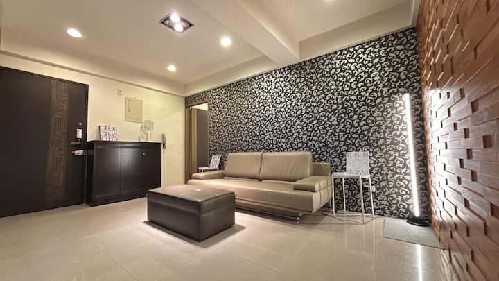 *住3天免費接機*寄放行李*優雅美房/3房2衛浴/8位人 |優惠/市中心/臨江夜市近|7-11便利店 - Taipei