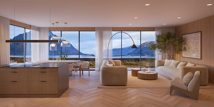 New Designer Cabin In Lofoten - Norway