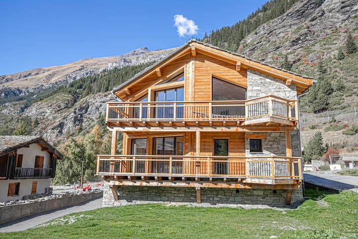 Chalet Bioclimatique Neuf -12 Personnes - - Bessans