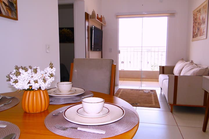 Ap Completo: 2 Quartos Com Ar Condicionado E Wifi - Campo Grande