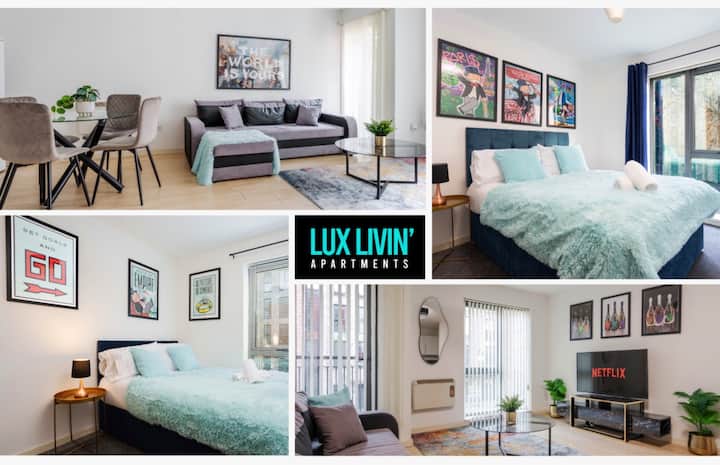 Luxury 2 Bed Apartment Manchester + Free Parking - Manchester