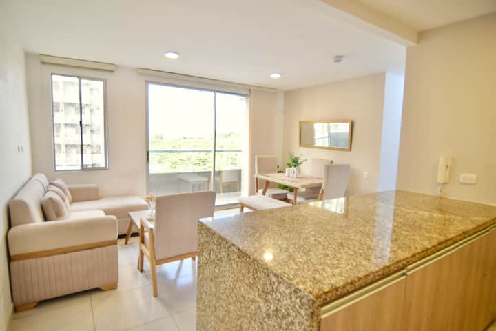 3br/ Balcón, Piscina, Parking, Gym Y Más - Barranquilla