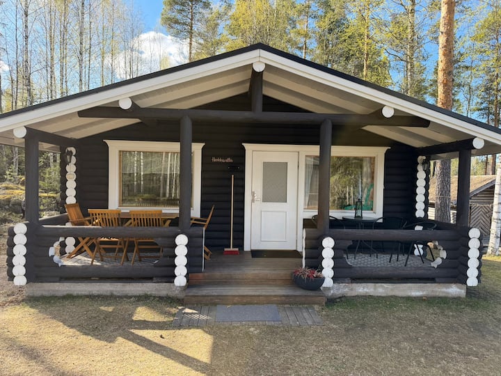 Hiekkavilla; Kotoisa Mökki Järven Rannalla - Finland