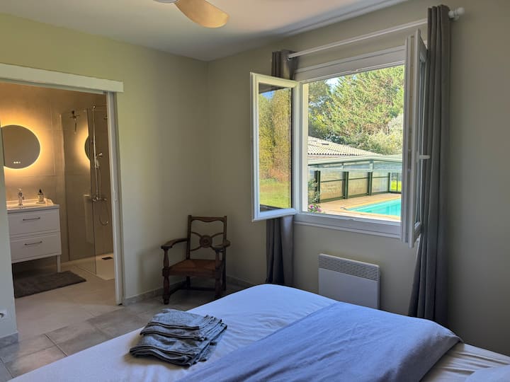 Entre Vignes Et Océan – Gîte Avec Piscine Privée - 