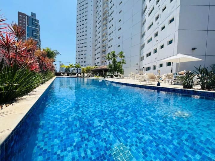 Apartamento Clube | 4 Quartos | Varanda Gourmet - Guarujá
