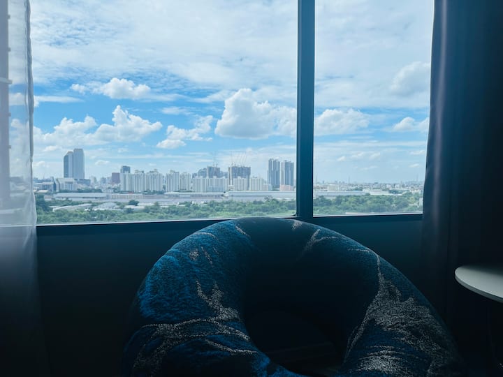 <78>rama9 Duplex Condo/rca/bkk Hospital/max7ppl - Bangkok