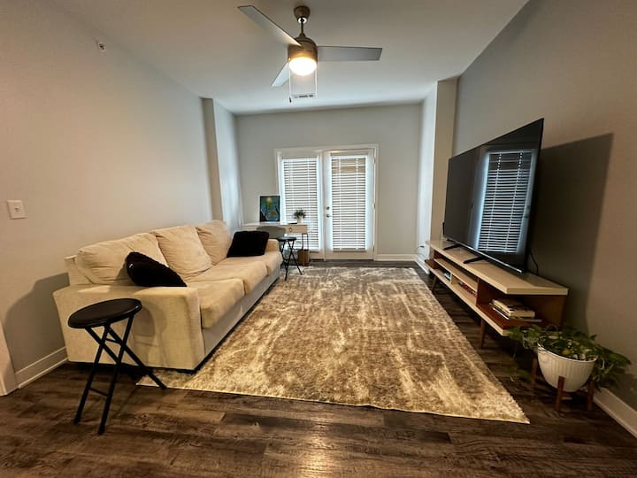 Riverfront Condo Room With Desk & Glass Bathroom - Elkhart, IN