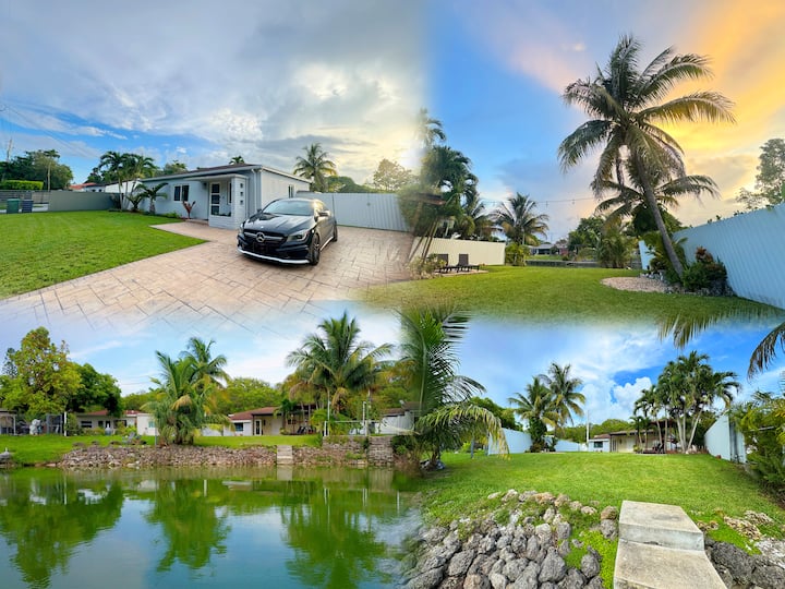 Luxury Paradise Miami Lake Home Near Mia Airport - Kendall, FL