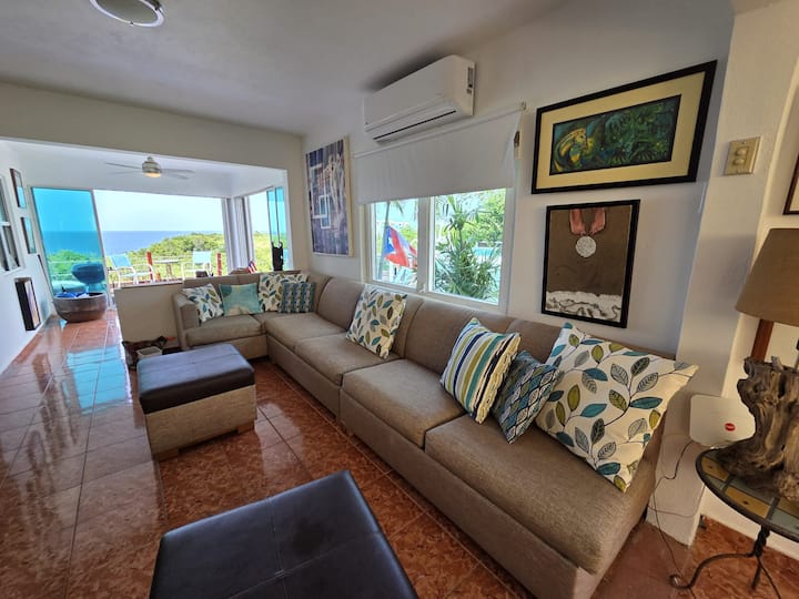 Blue Cove -Full House -8 Guests-3br -Pool-sea View - Puerto Rico