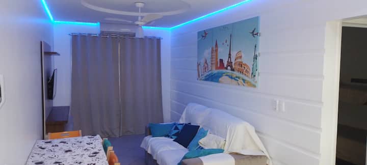 Apartamento 60 Passos Da Praia Do Tombo Wi-fi E Ar - Guarujá
