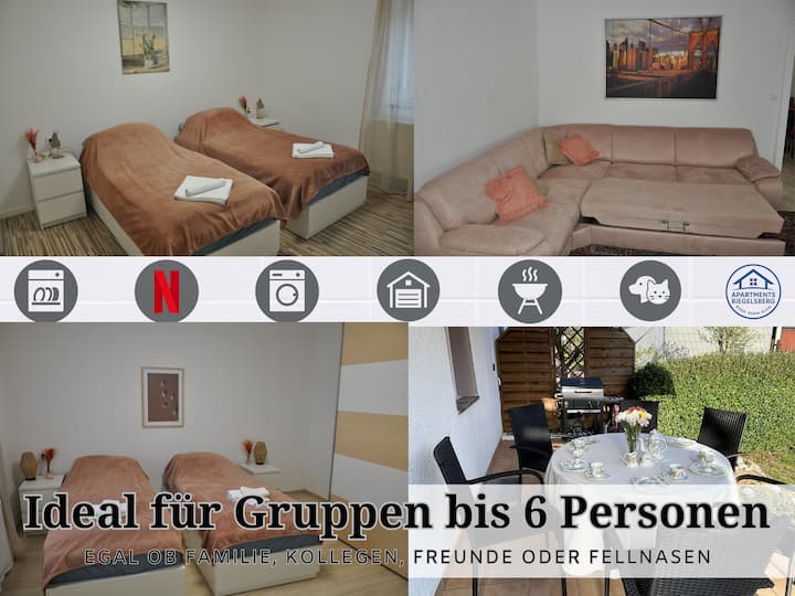 85sqm, Terrace And Car Park Für 6 Person Plus Dog - Saarbrücken