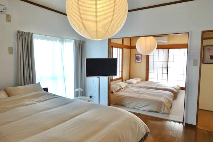 Monn:和モダンとヨーロピアンスタイルが丁寧に調和する空間。北野駅から徒歩5分 - Tachikawa