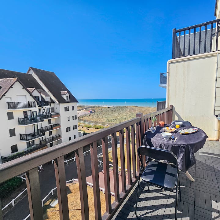 Duplex Vue Mer, Balcon, Parking Privé - Houlgate