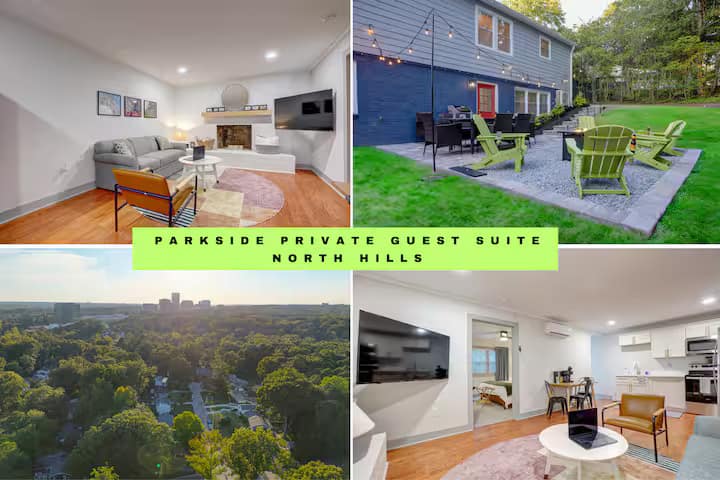 Northhills Privatesuite~walkable~state Fair 10 Min - Lake, Raleigh